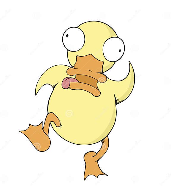 Duck running draw stock vector. Illustration of nature - 298422899