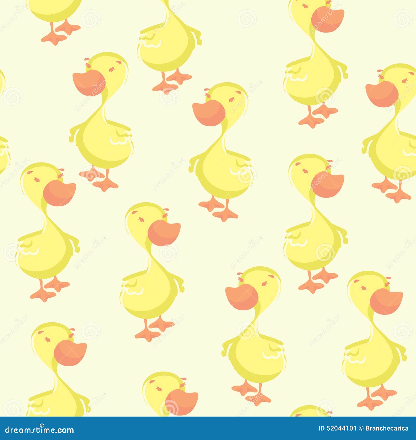 Duck seamless pattern stock vector. Illustration of blue - 52044101