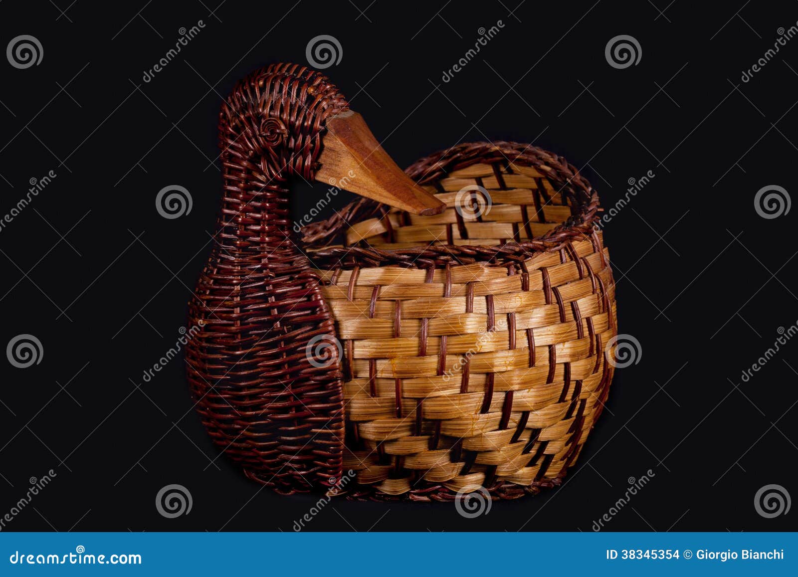 Duck shaped basket stock photo. Image of wood, container - 38345354