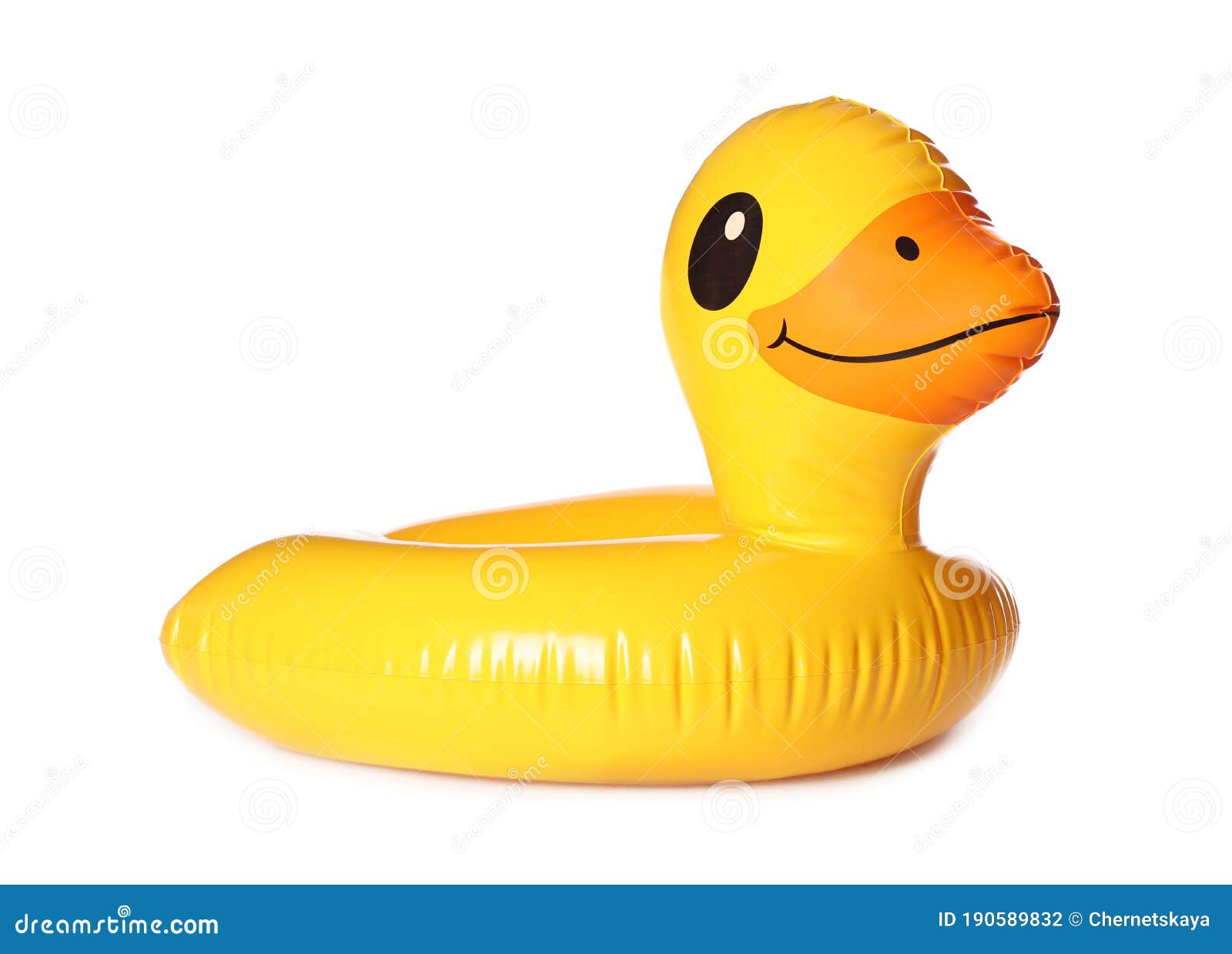 Duck Shaped Inflatable Ring Isolated. Beach Accessory Stock Photo ...