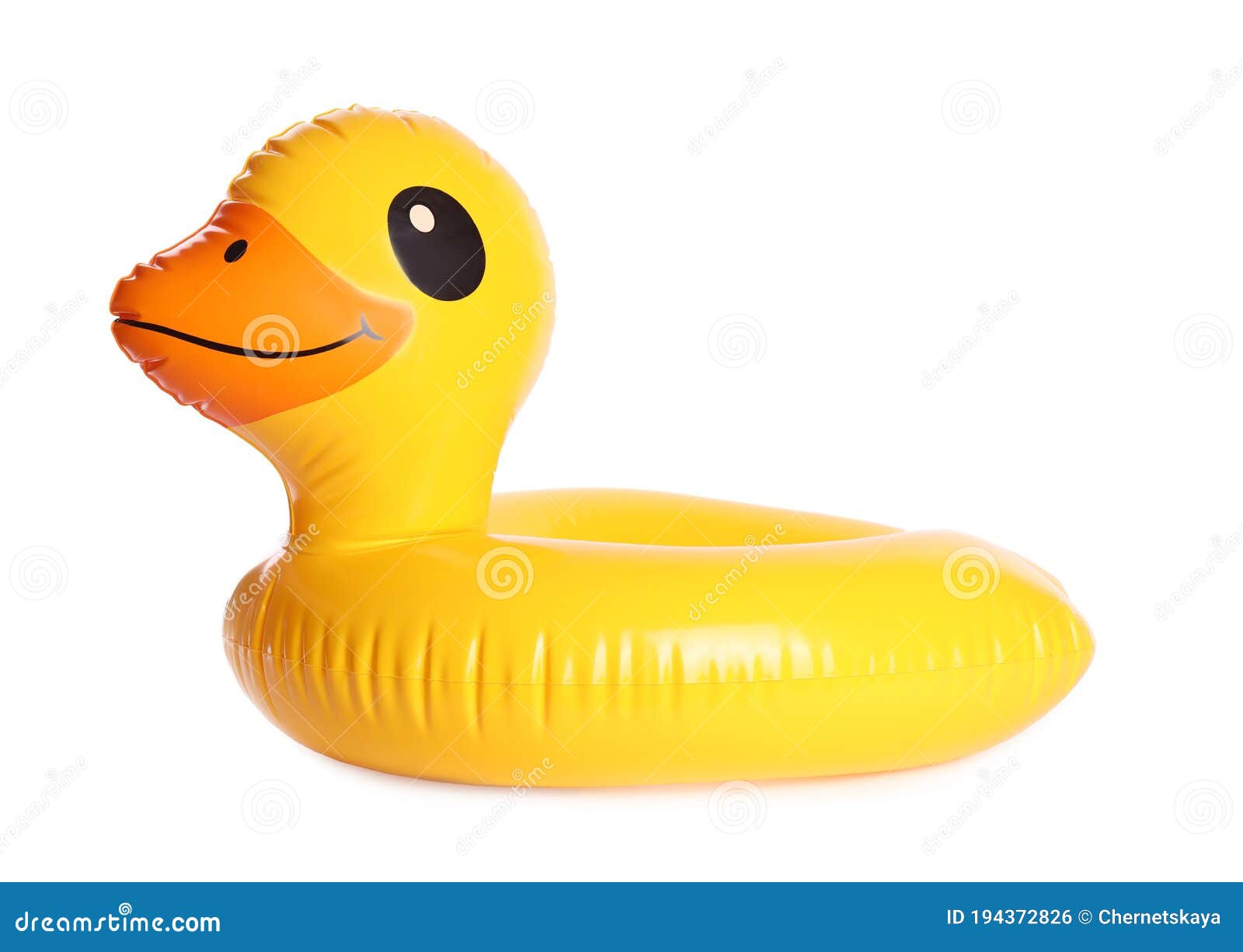 Duck Shaped Inflatable Ring Isolated. Beach Accessory Stock Photo ...
