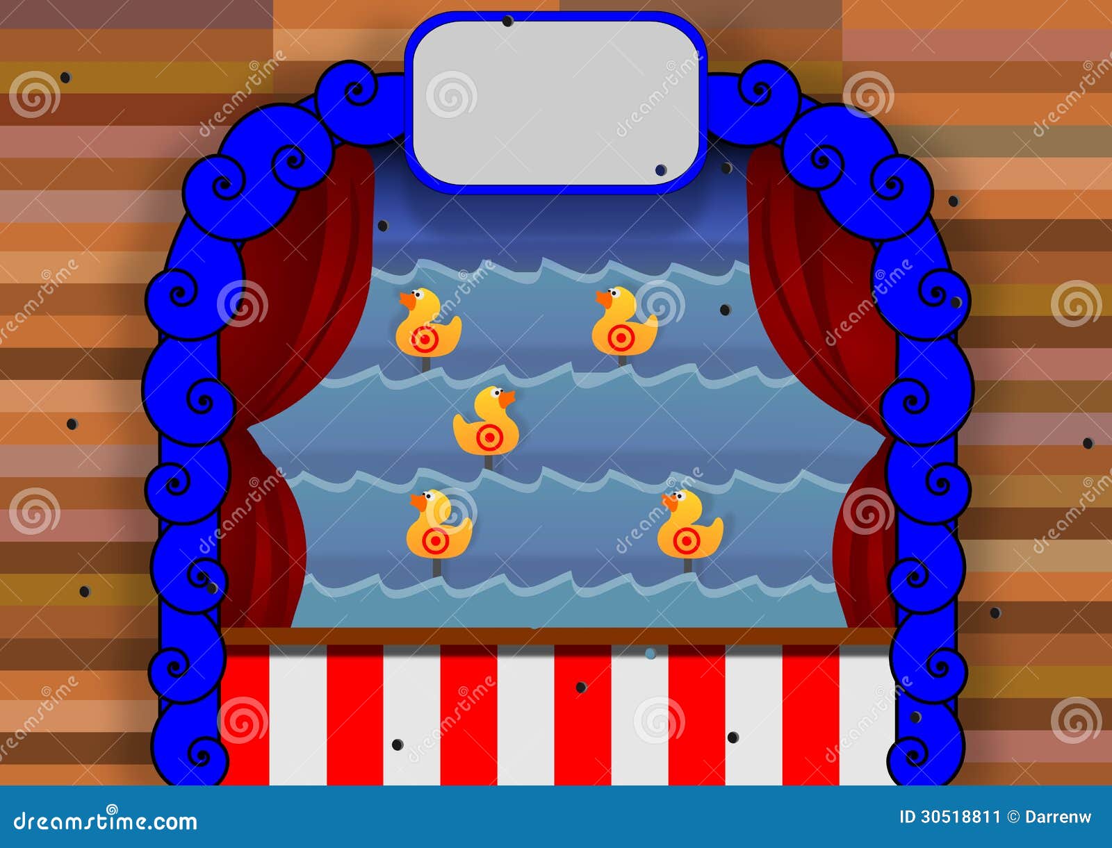 Duck Shoot Game Vector Illustration Stock Photo | CartoonDealer.com ...