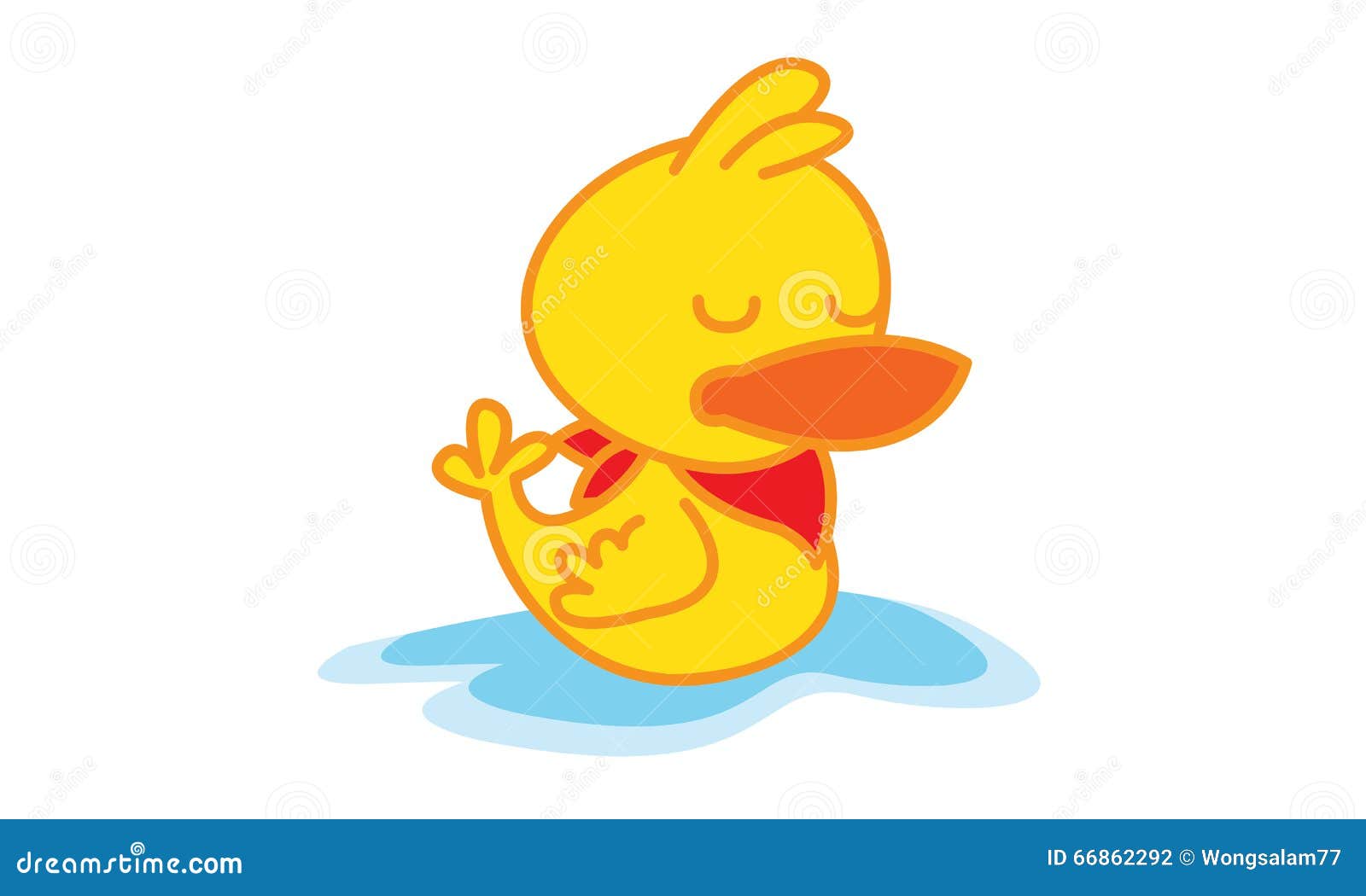 Duck Sleep stock vector. Illustration of celebrations - 66862292