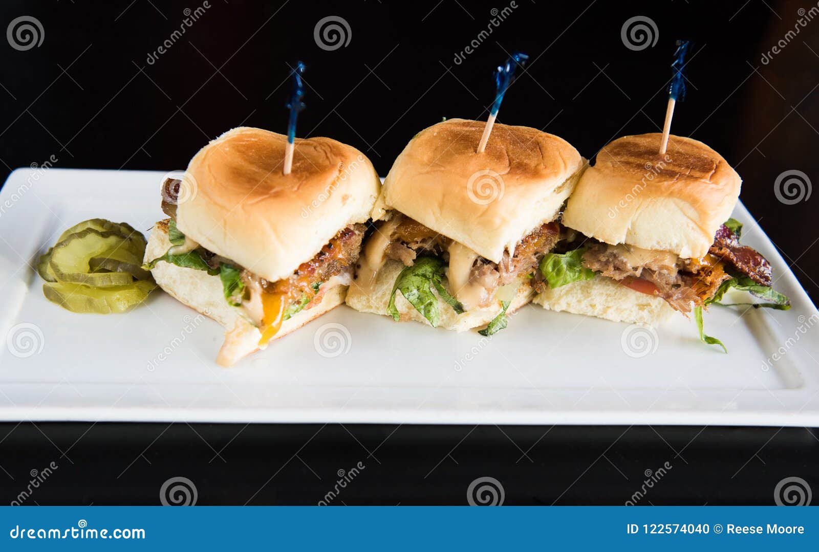 Duck Sliders stock photo. Image of snack, pretty, meat - 122574040