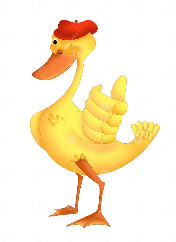 Duck smiling stock illustration. Illustration of wink - 15384656