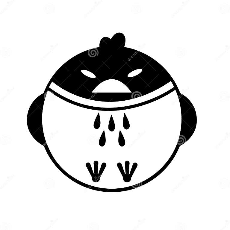 Duck Solid illustration stock vector. Illustration of chubby - 125691857