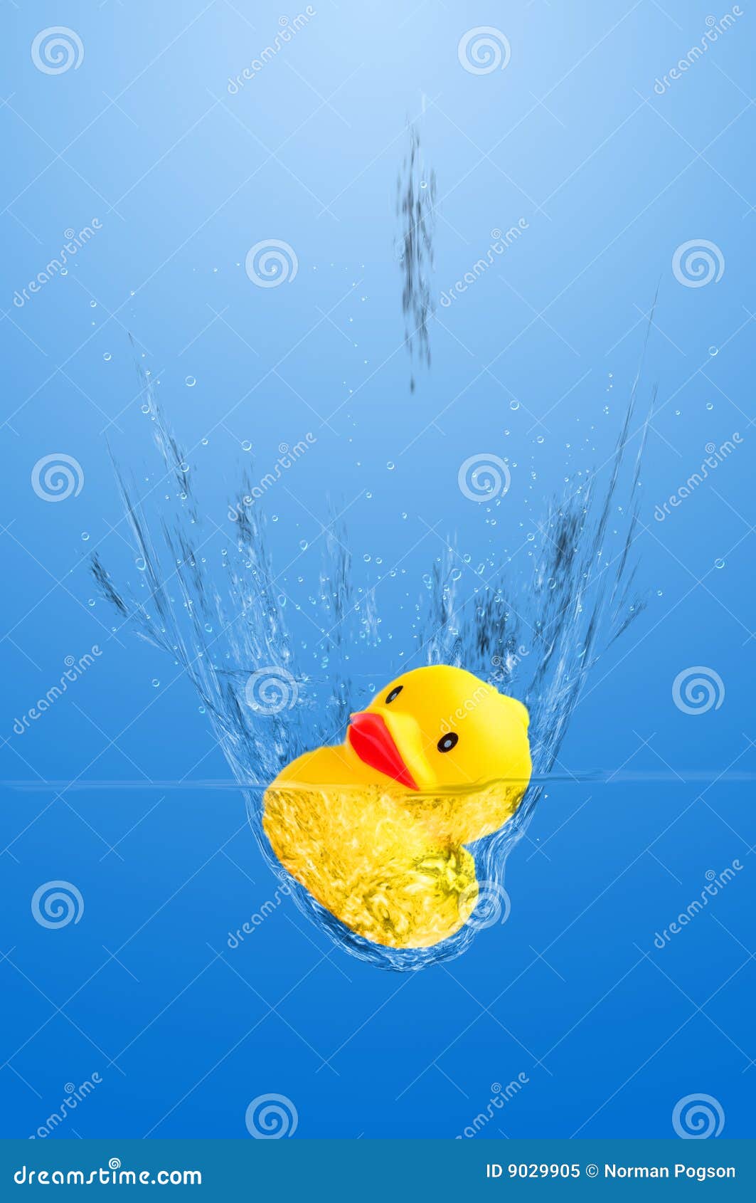 Duck Splash stock illustration. Illustration of born, space - 9029905