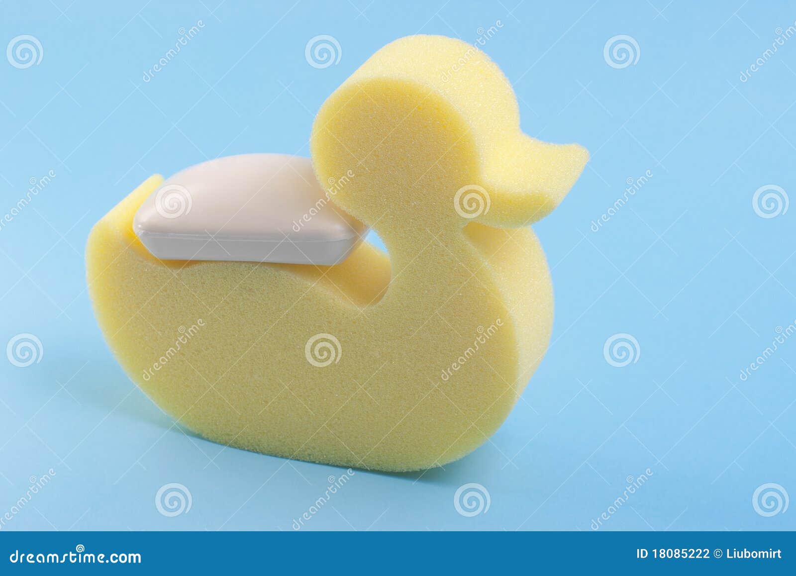 Duck Sponge with Soap on Back Stock Photo - Image of duckling, beak ...