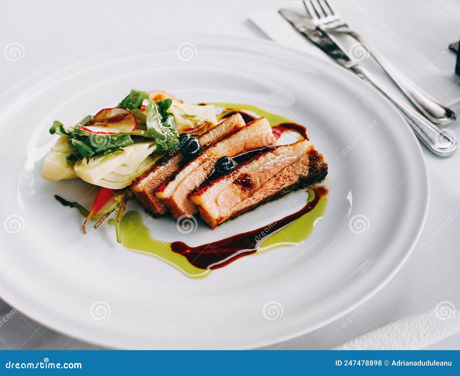 Duck Steak On The Board Stock Photography | CartoonDealer.com #104391518