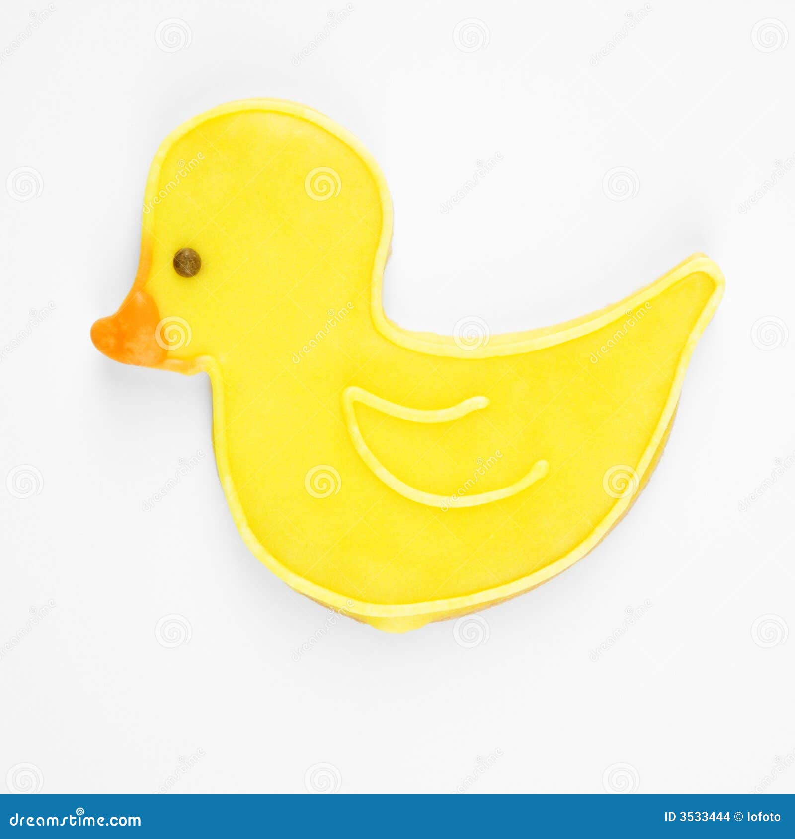 Duck sugar cookie. stock photo. Image of food, icing, still - 3533444