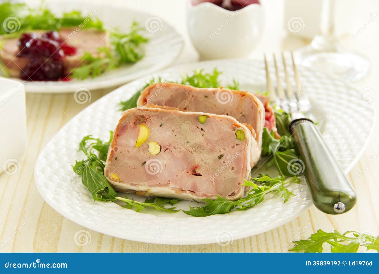 Duck Terrine with Pistachios Stock Photo - Image of terrin, terrine ...