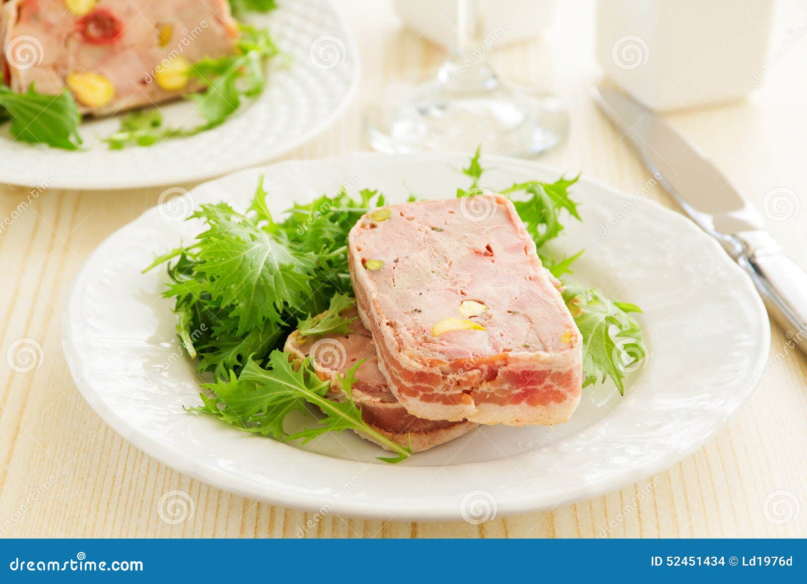 Duck Terrine with Pistachios Stock Photo - Image of prepared, food ...
