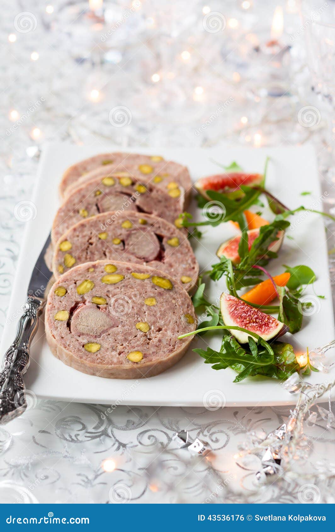 Duck terrine stock photo. Image of festive, plate, slice - 43536176