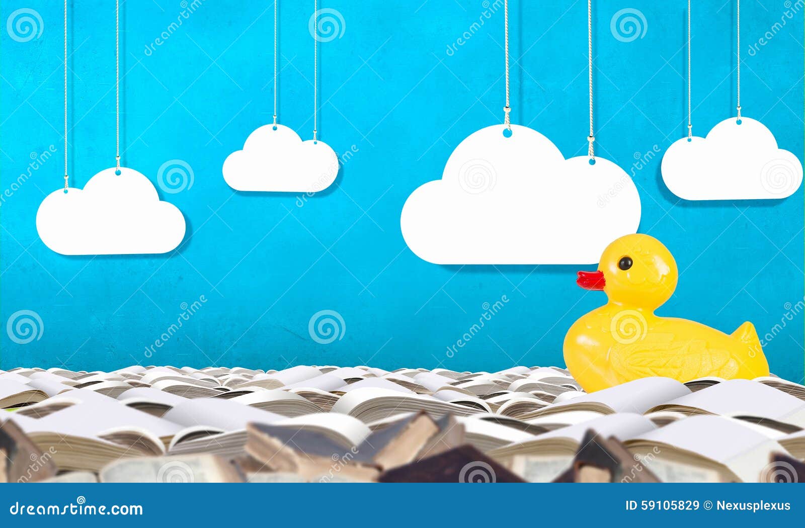 Duck toy stock image. Image of ducky, float, book, child - 59105829