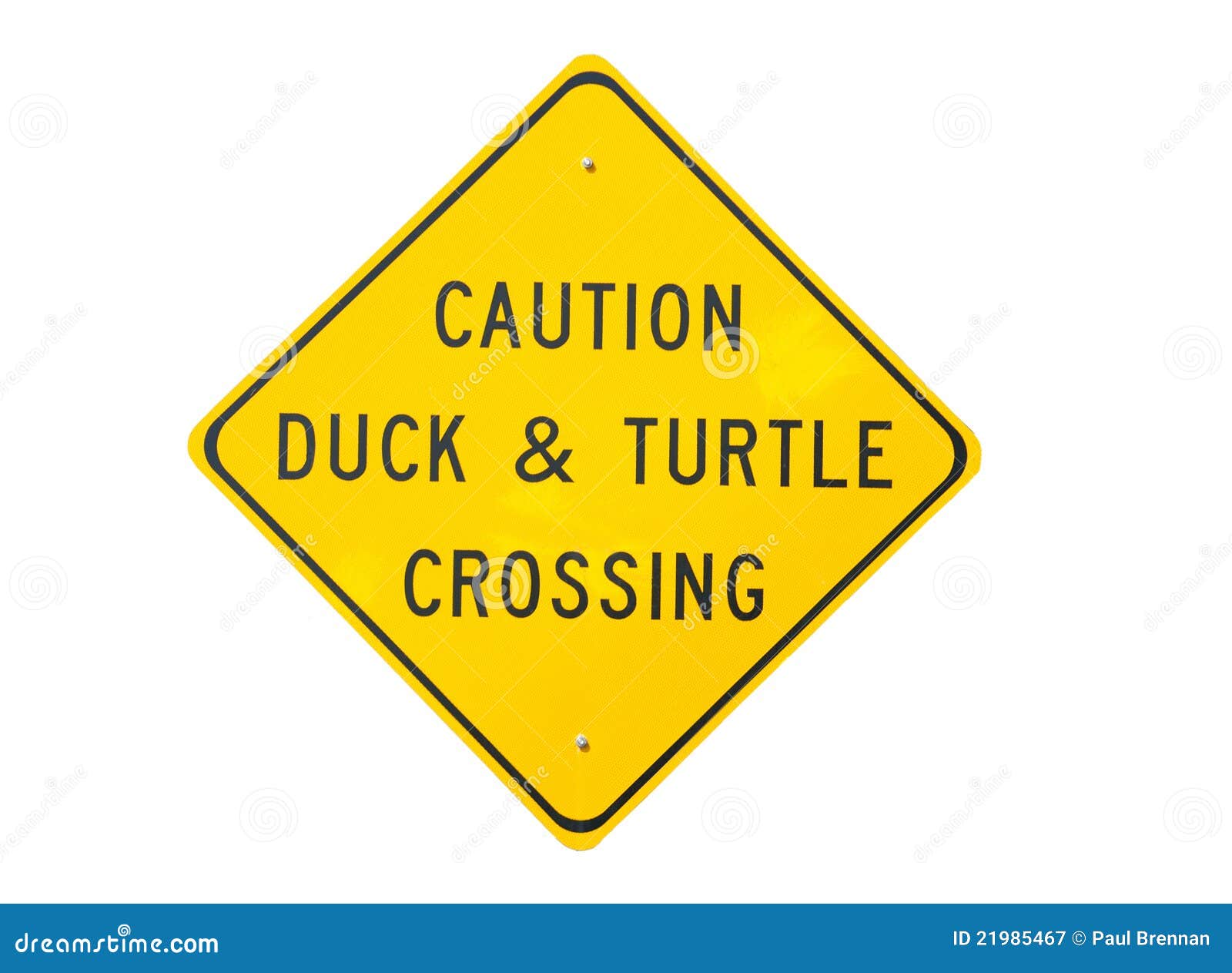 Duck Crossing Sign Vector Illustration | CartoonDealer.com #9347664