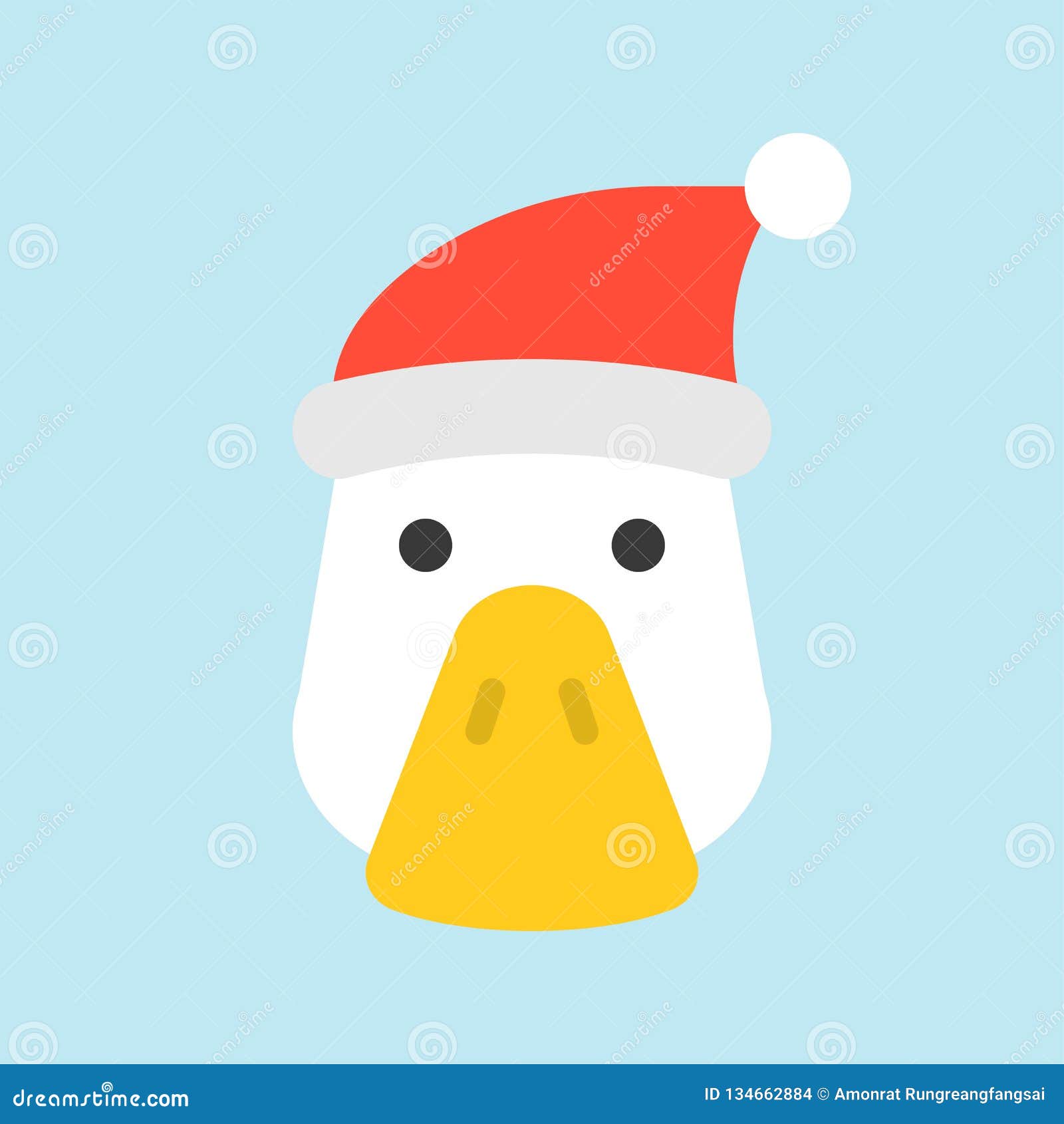 Duck Wearing Santa Hat Stock Illustrations – 14 Duck Wearing Santa Hat ...