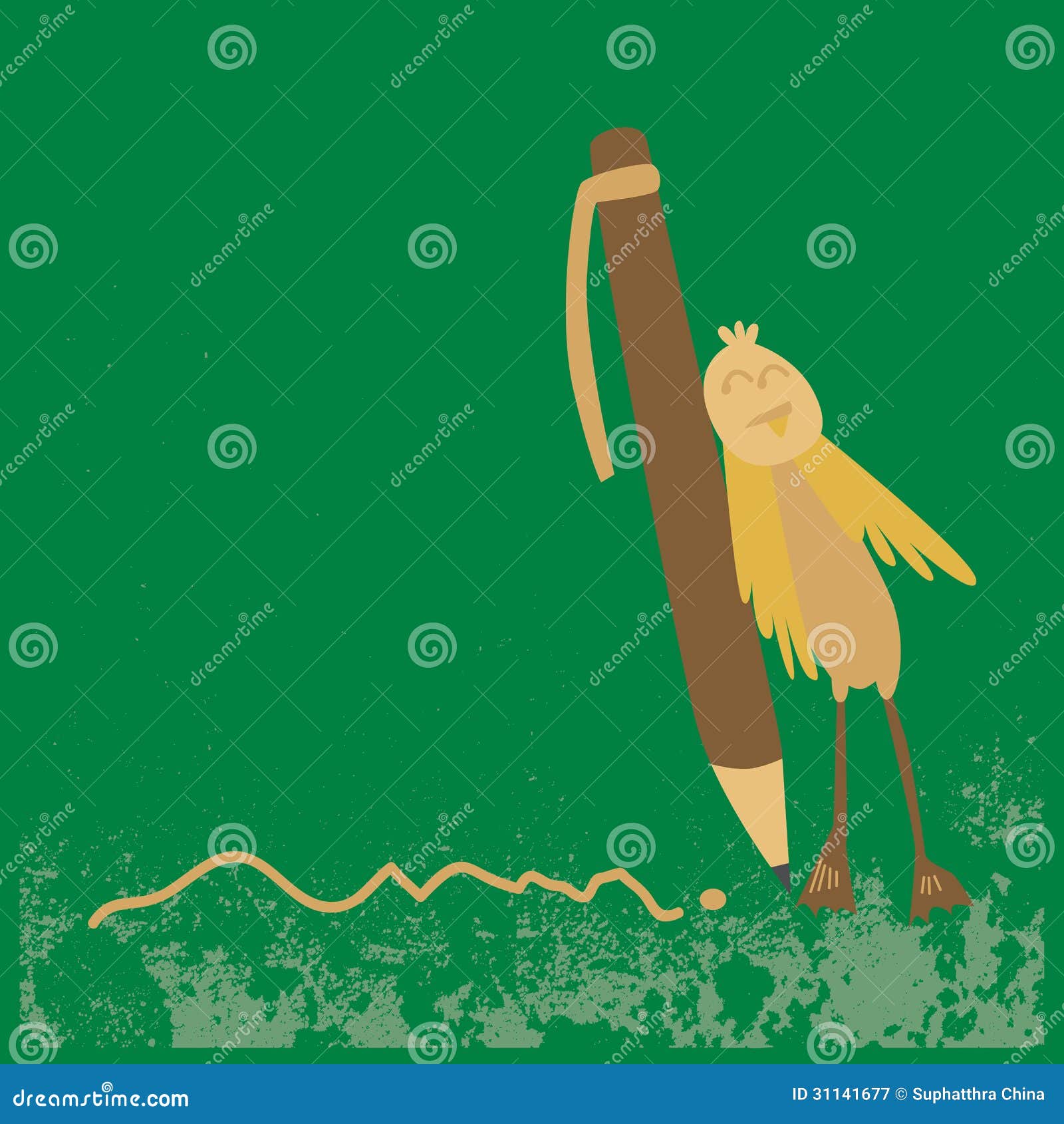 Duck Writing stock vector. Illustration of design, cartoon - 31141677