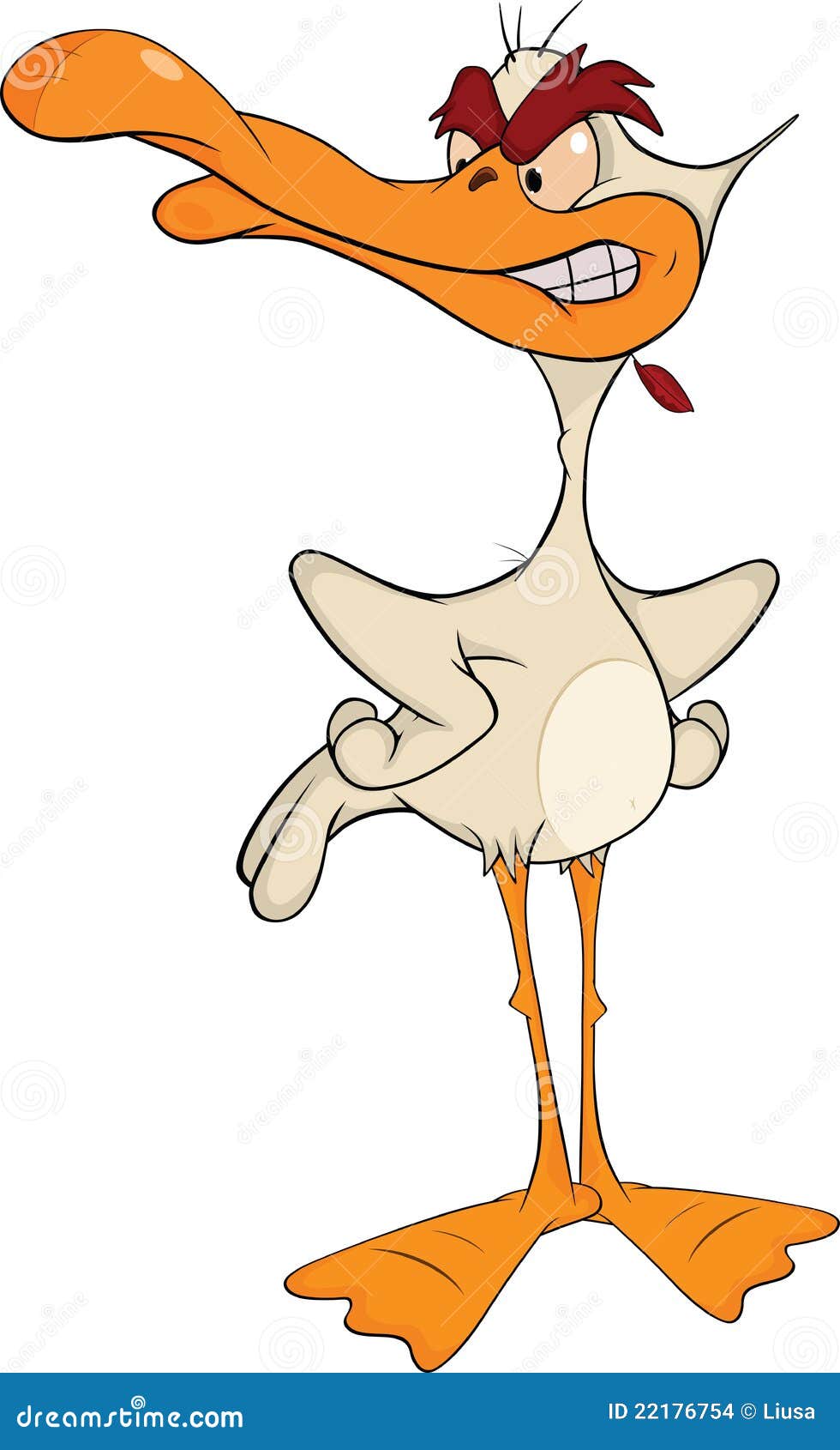 Duckling. Cartoon stock vector. Illustration of drawing - 22176754