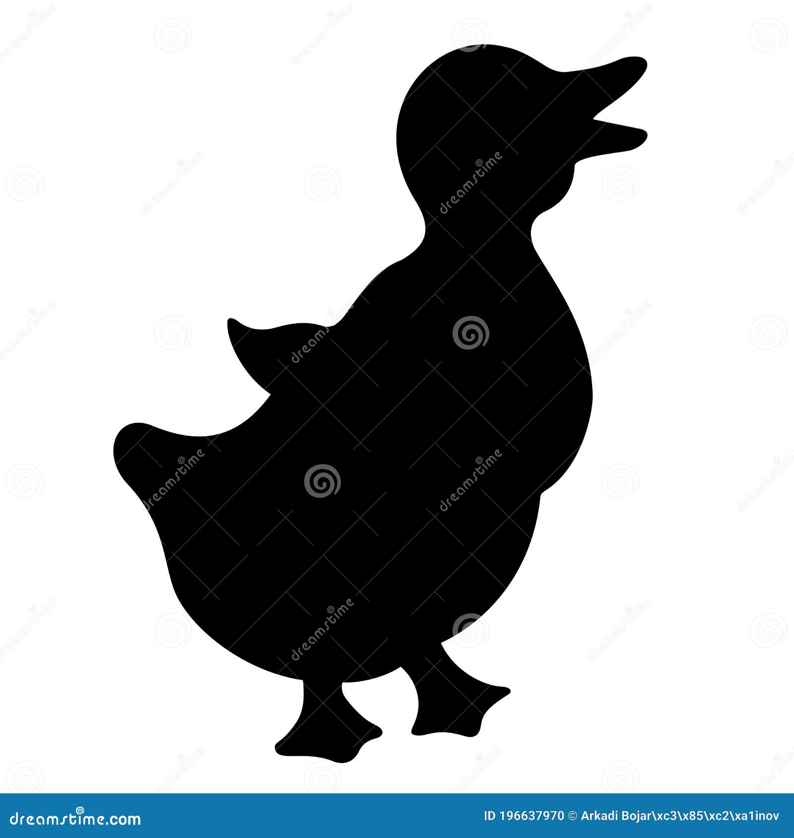 Duckling Silhouette