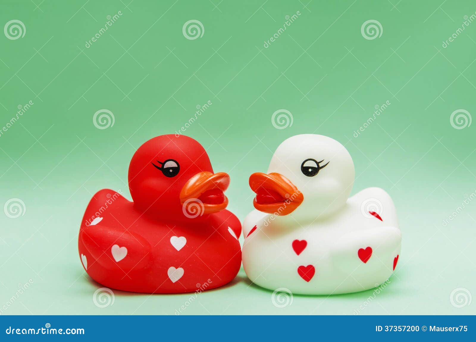 Ducks Lovers stock photo. Image of bathtube, kiss, floating - 37357200