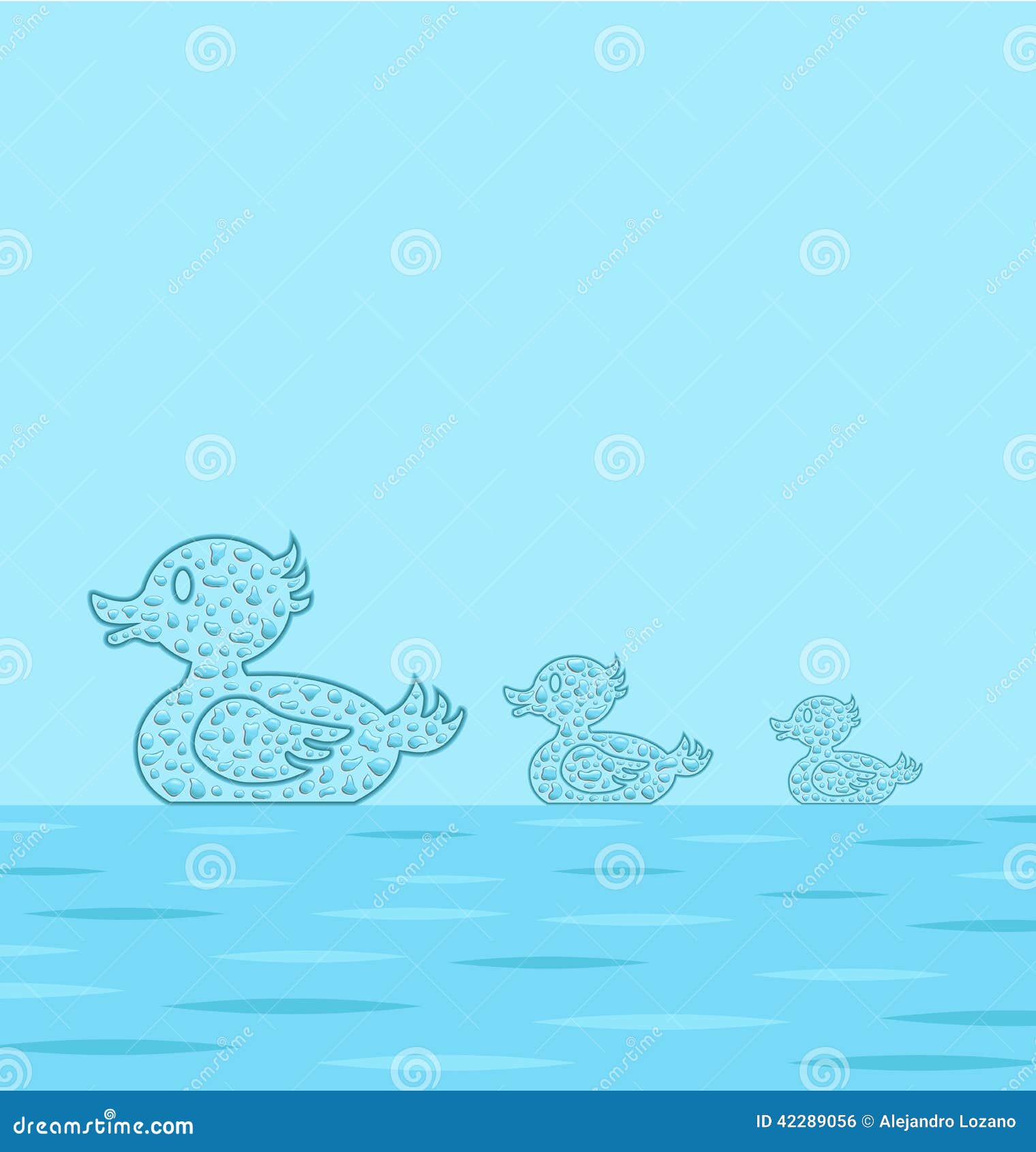 Ducks walk stock illustration. Illustration of freshness - 42289056