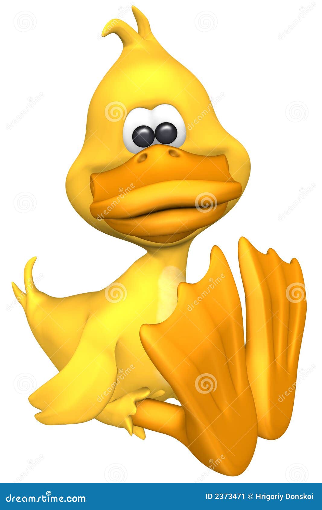 Ducky stock illustration. Illustration of duck, toon, comic - 2373471