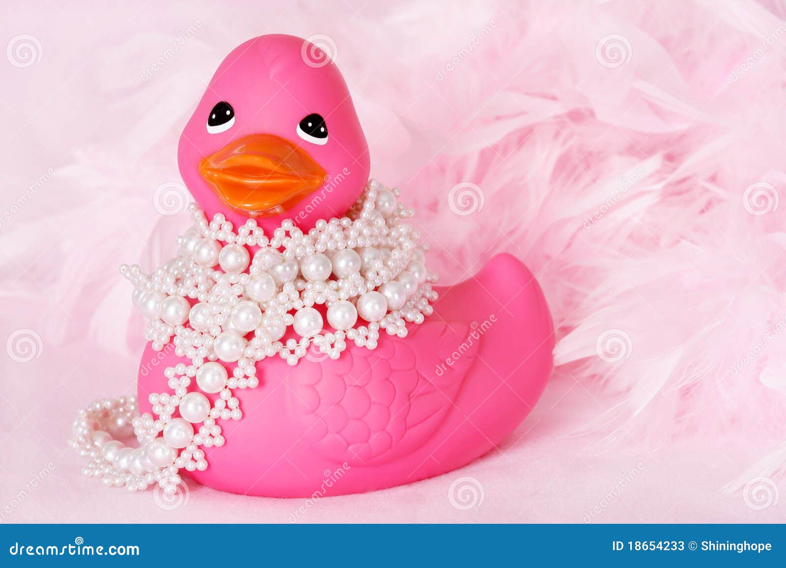 Ducky in Pearls stock image. Image of necklace, horizontal - 18654233