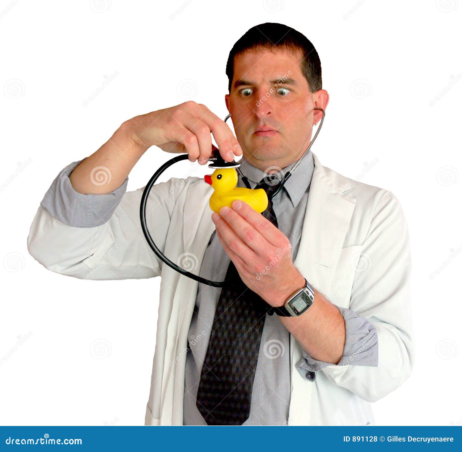 Ducky va al doctor foto de archivo. Imagen de capas, hospital - 891128