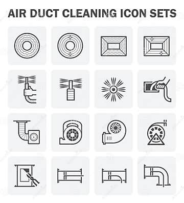 Duct clean icon stock vector. Illustration of cleaner - 72405437
