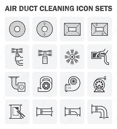 Duct clean icon stock vector. Illustration of cleaner - 72405437