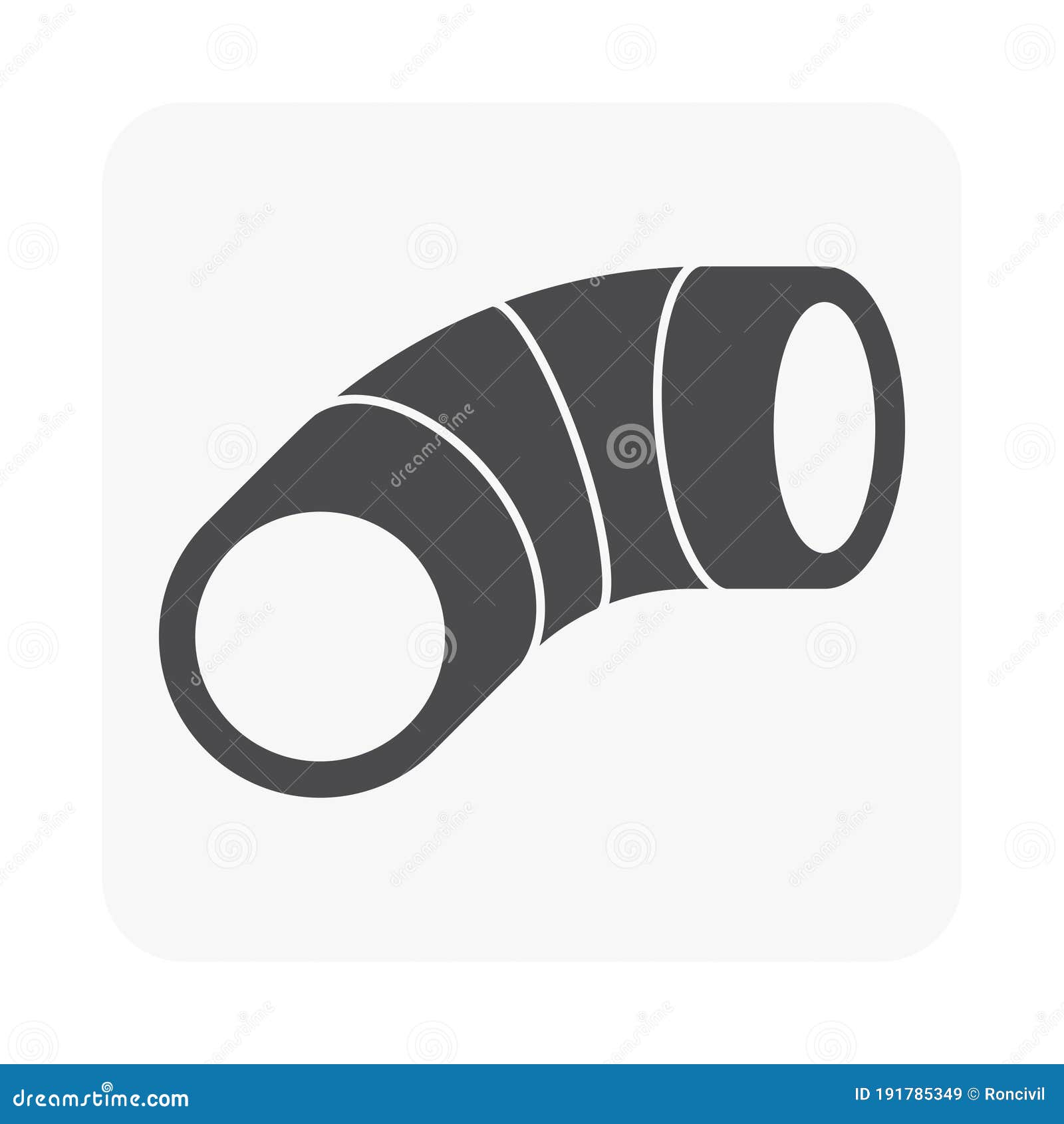 Duct pipe icon stock vector. Illustration of duct, system - 191785349