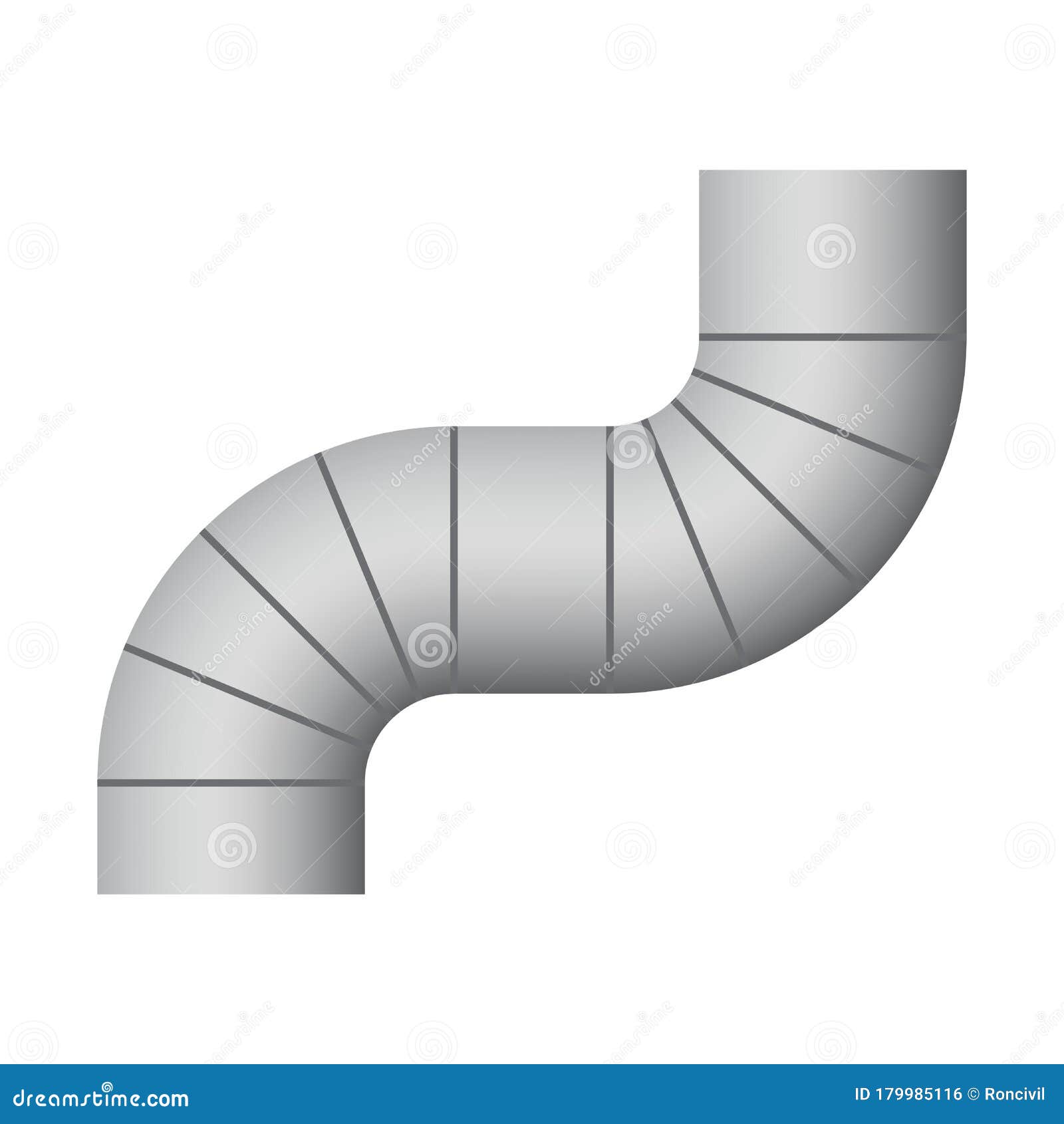 Air Duct Pipe Vector Illustration | CartoonDealer.com #180735738