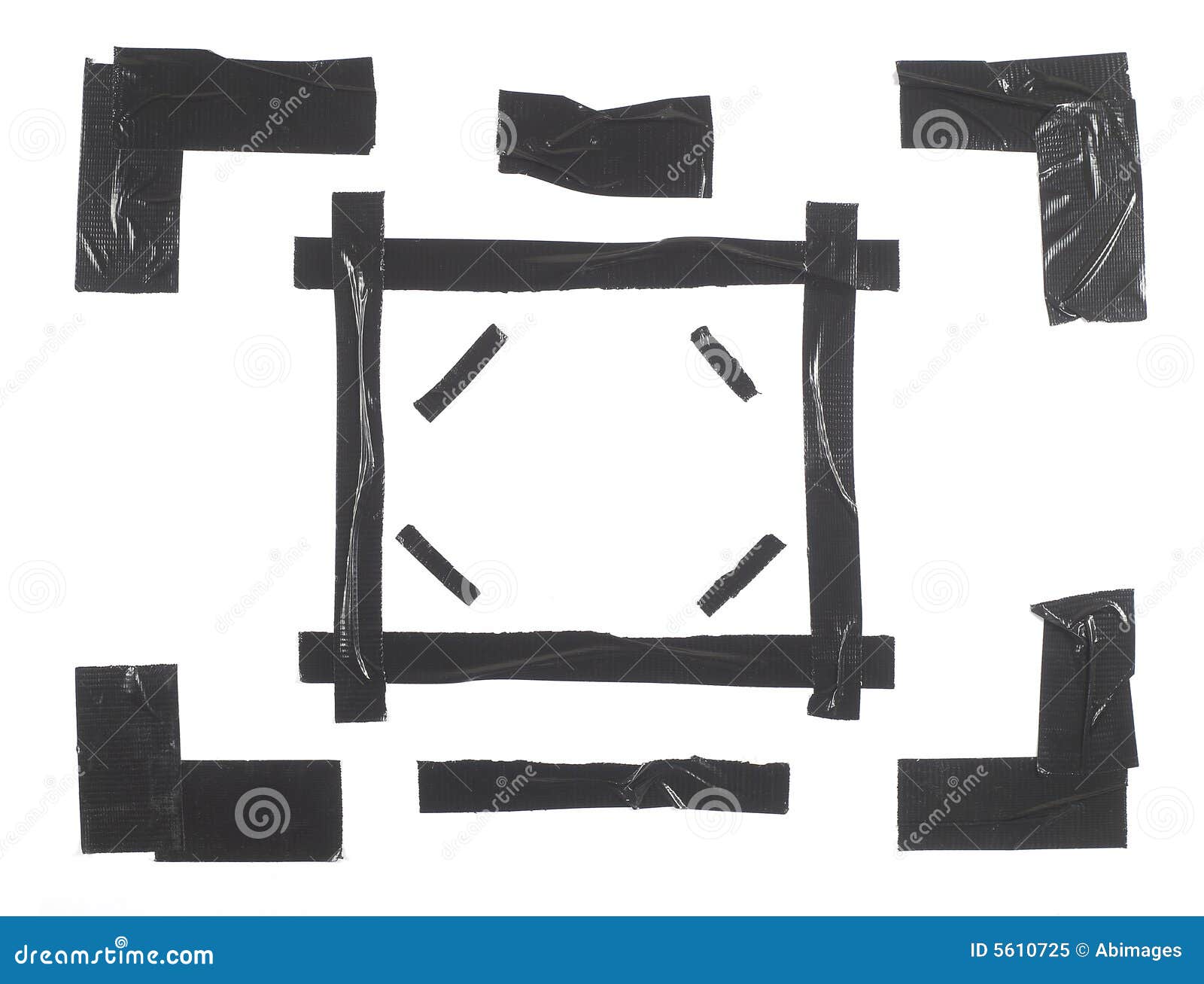 Duct tape frame elements stock image. Image of gaffa, black - 5610725