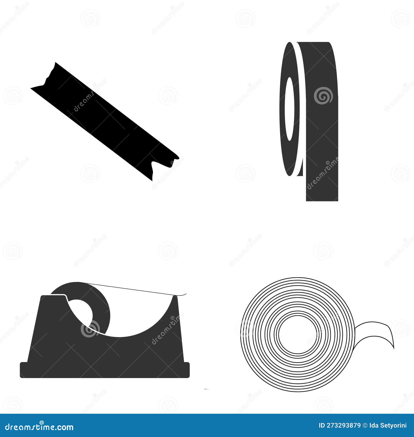 Duct tape icon vector stock illustration. Illustration of glue - 273293879