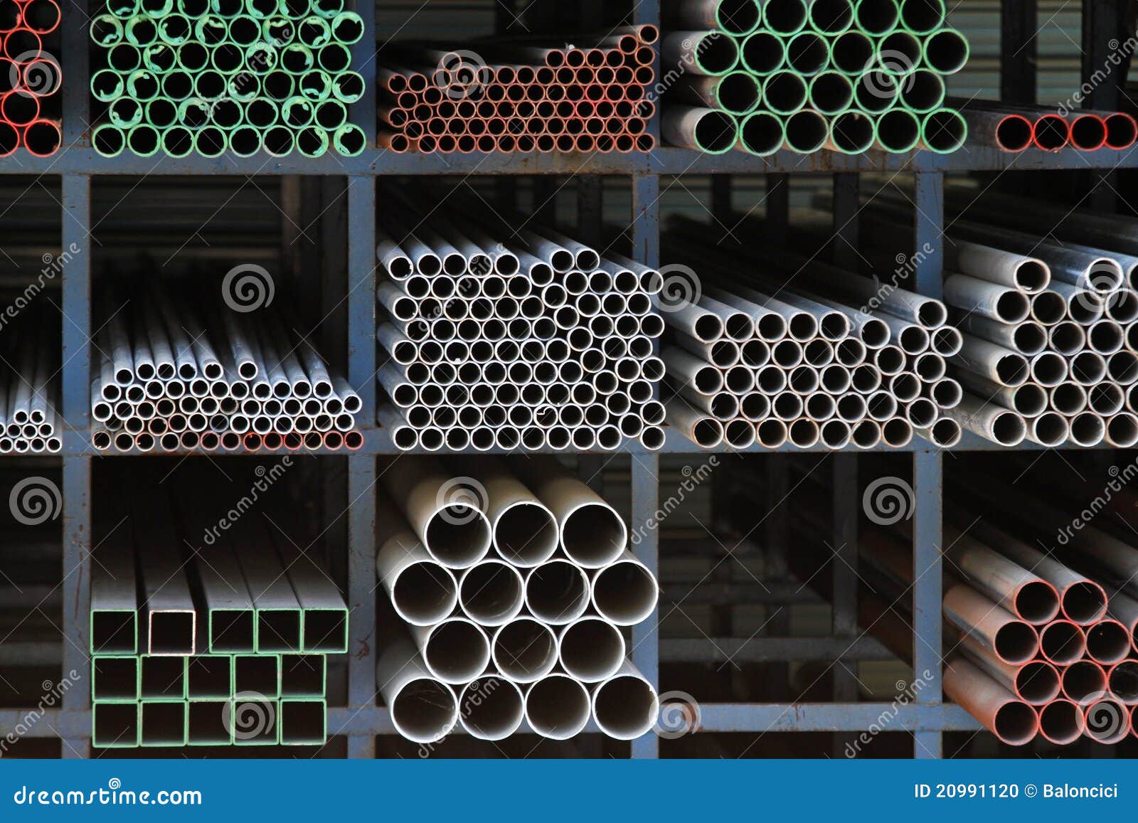 Ductile iron pipes stock photo. Image of size, industrial - 20991120