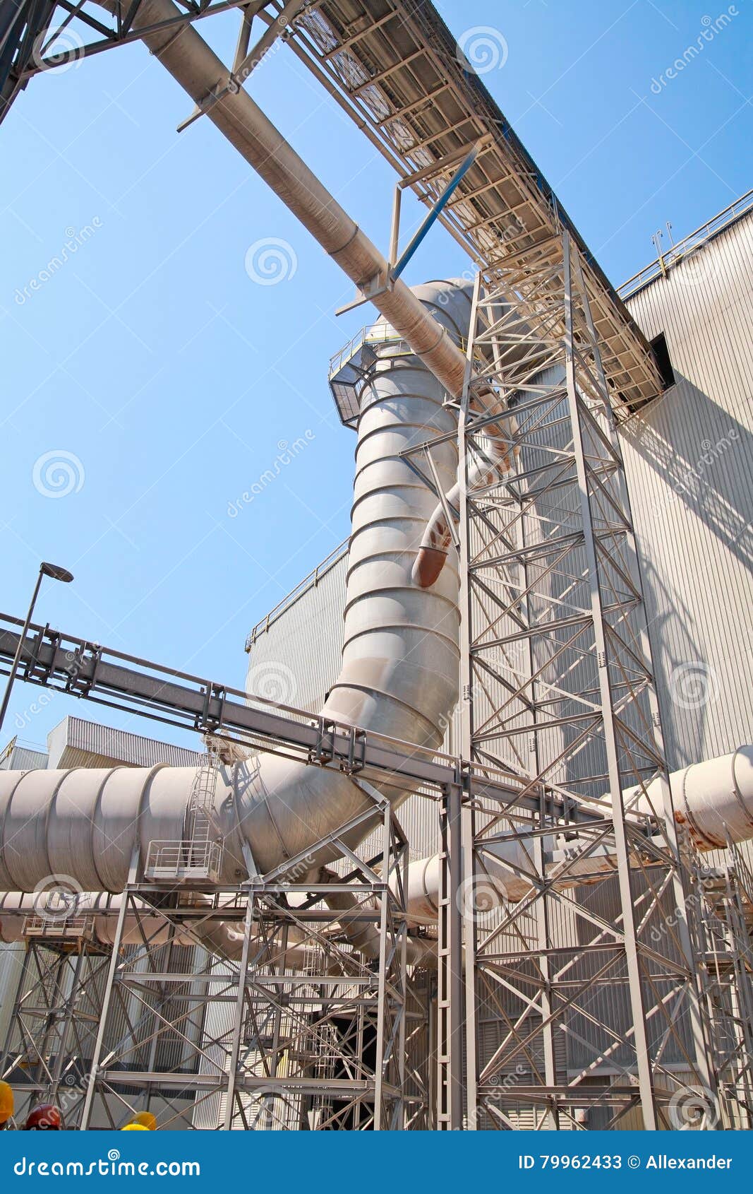 Ductwork stock image. Image of ventilation, steel, industrial - 79962433