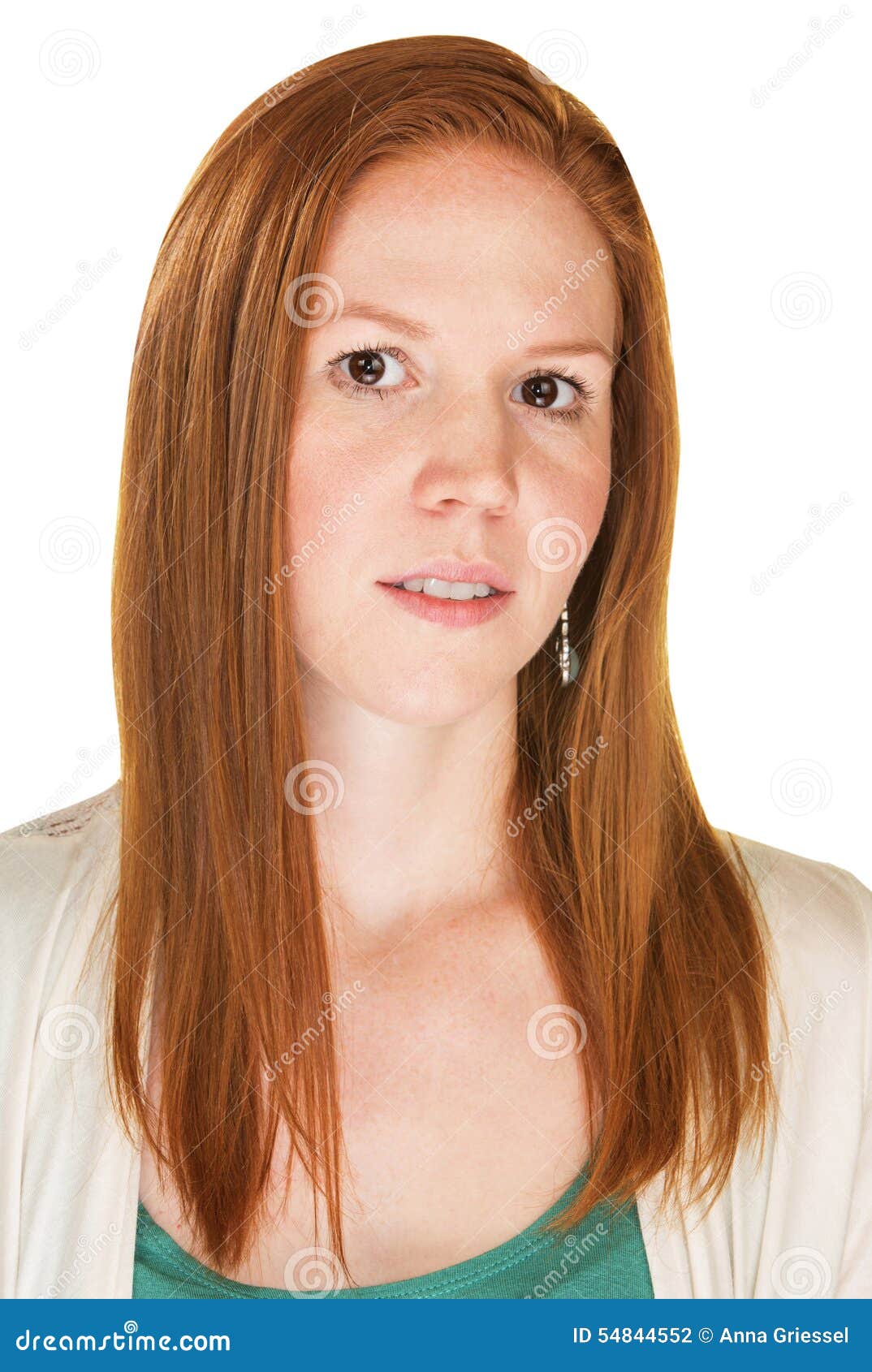 Dudar a la mujer foto de archivo. Imagen de nervioso - 54844552