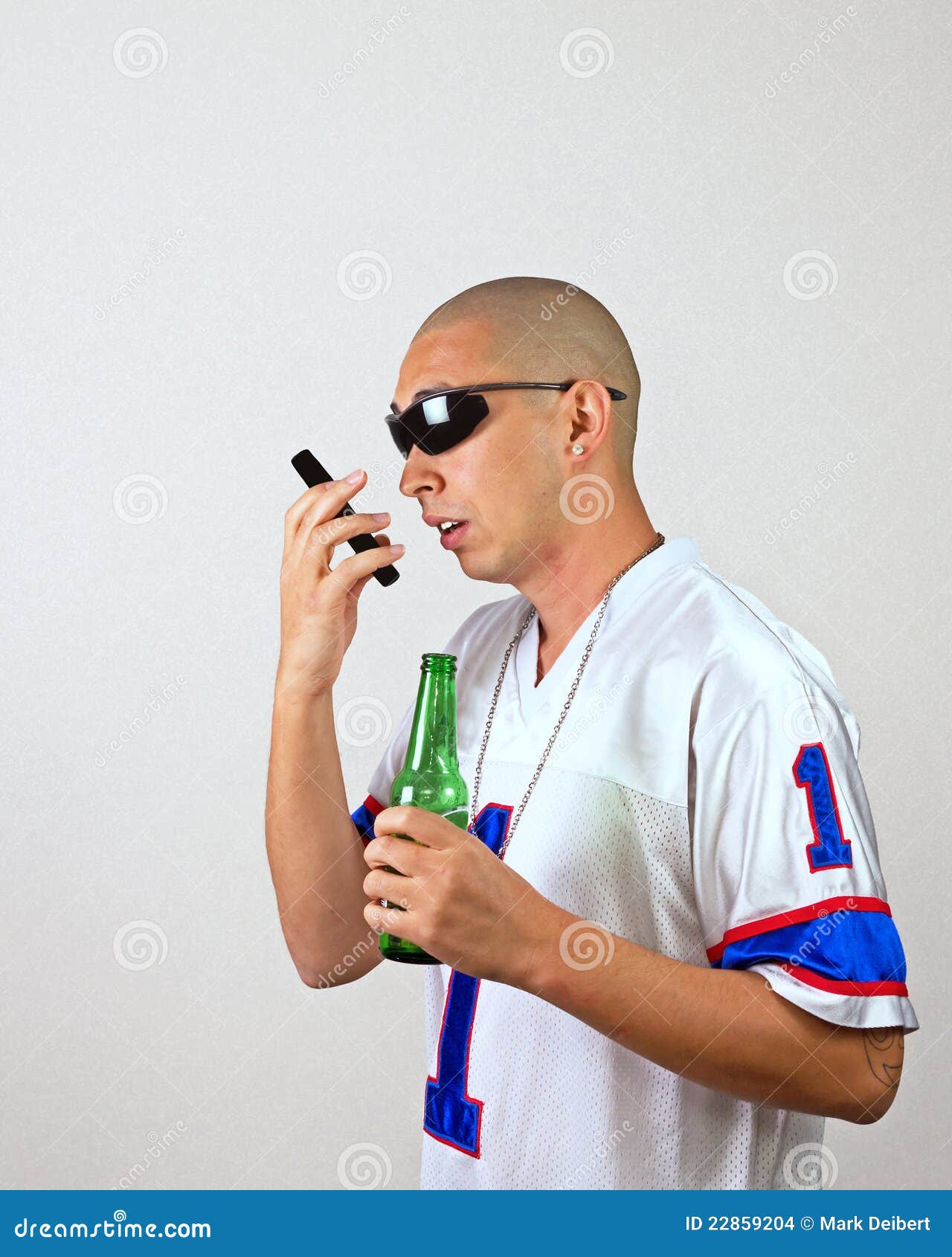 Dude Calling for Back Up stock photo. Image of sports - 22859204