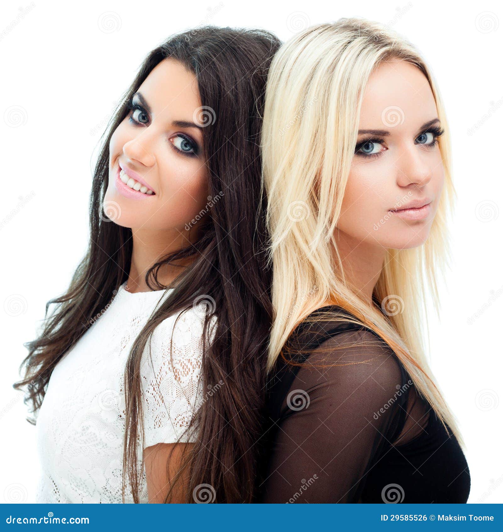 Due amiche fotografia stock. Immagine di allegro, amici - 29585526