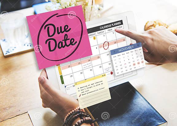 Due Date Appointment Day Event Important Concept Stock Image - Image of ...