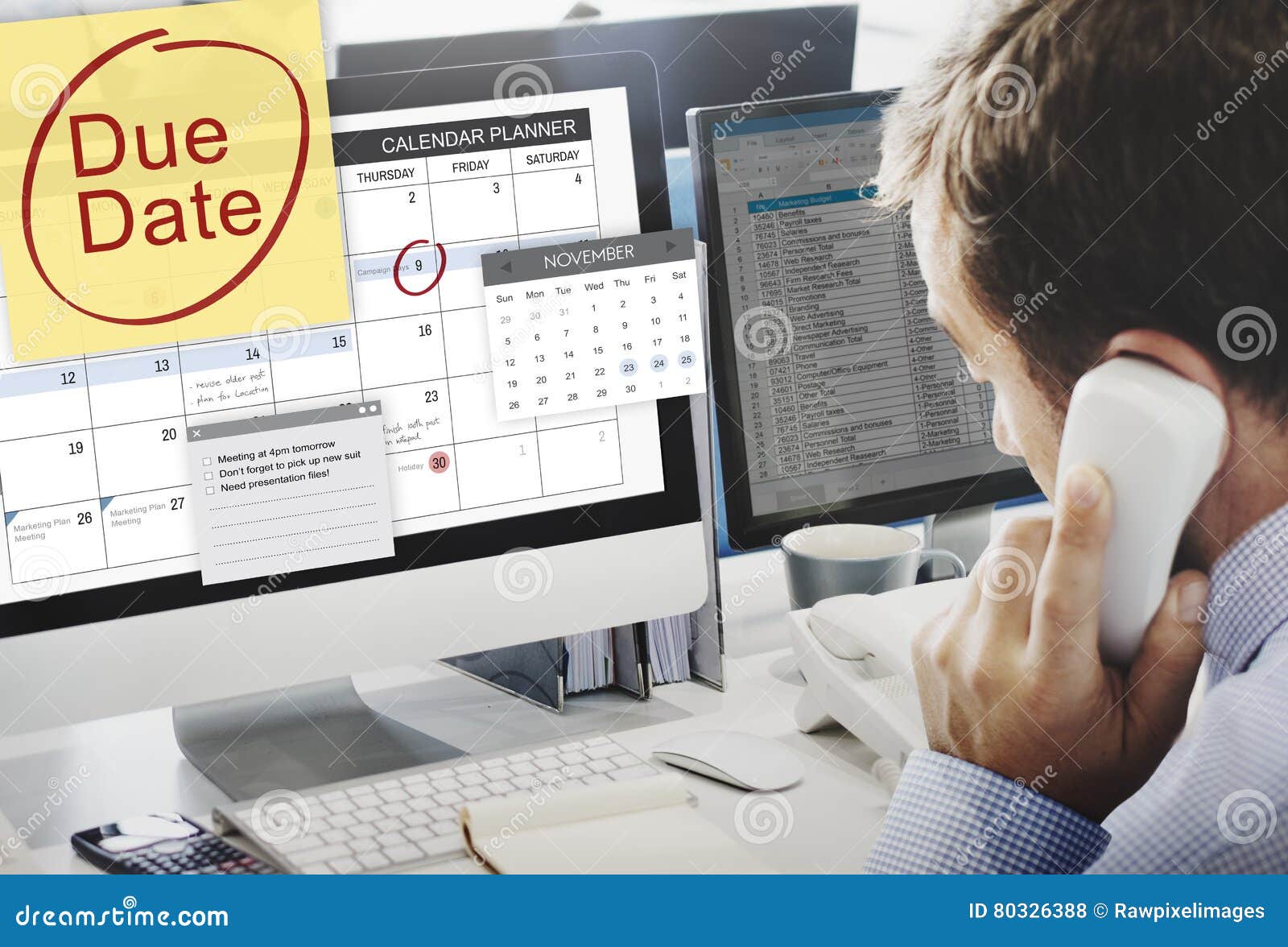 Due Date Deadline Payment Bill Important Notice Concept Stock Photo ...