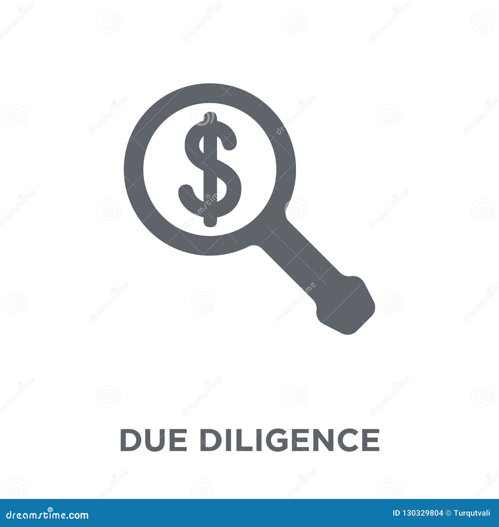 Due Diligence Icon from Time Managemnet Collection. Stock Vector ...