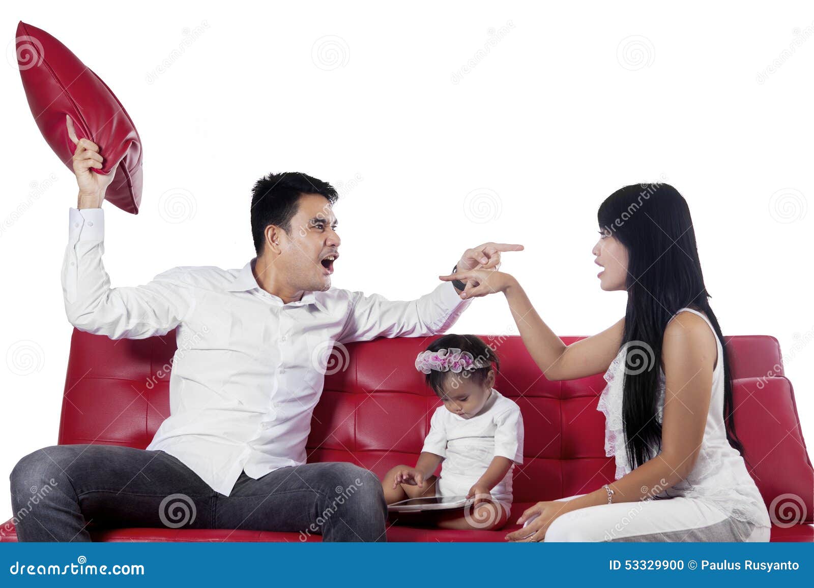 Due Genitori Furiosi Mentre Litigando Fotografia Stock - Immagine di ...