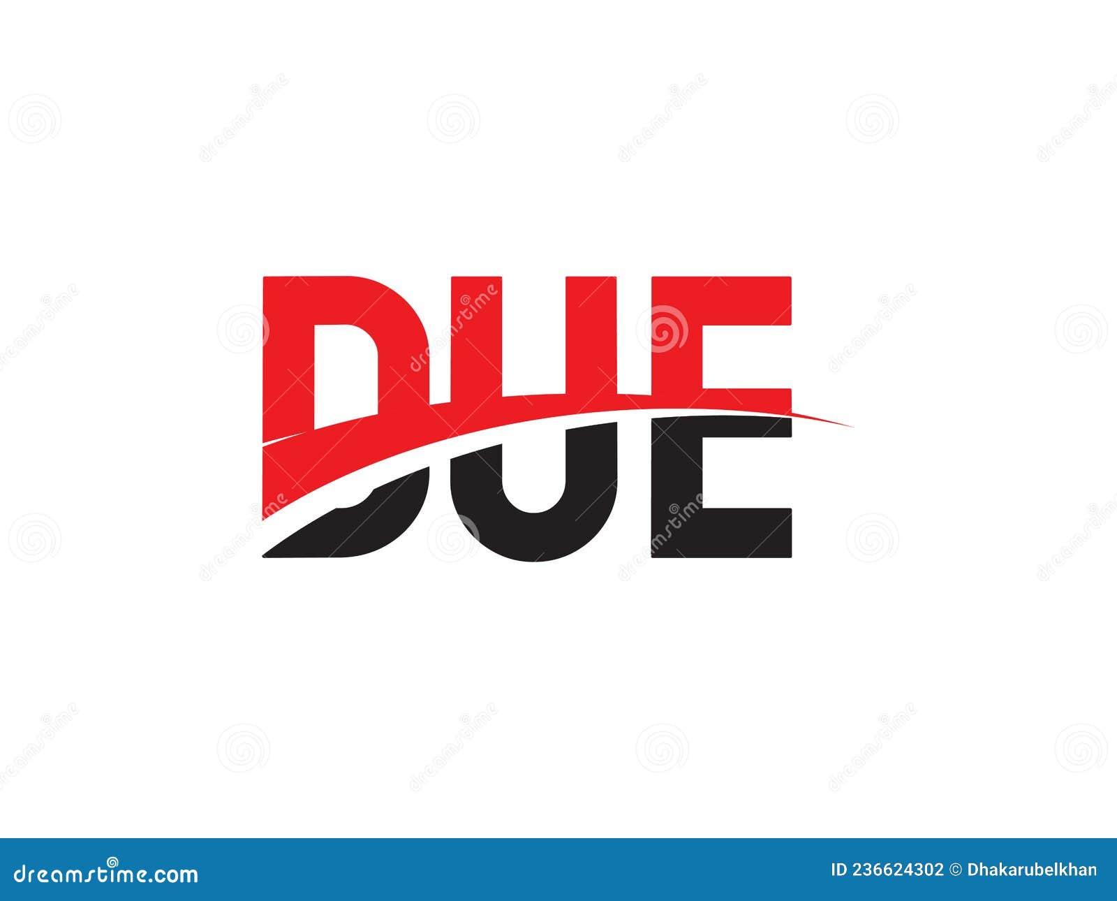 DUE Letter Initial Logo Design Vector Illustration Stock Vector ...