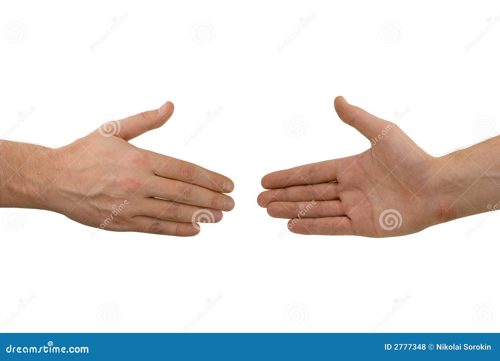 Due Mani Prima Della Stretta Di Mano Fotografia Stock - Immagine di ...