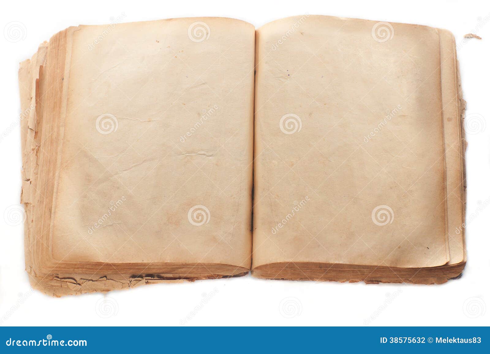 Due Pagine in Bianco in Libro Antico Fotografia Stock - Immagine di ...