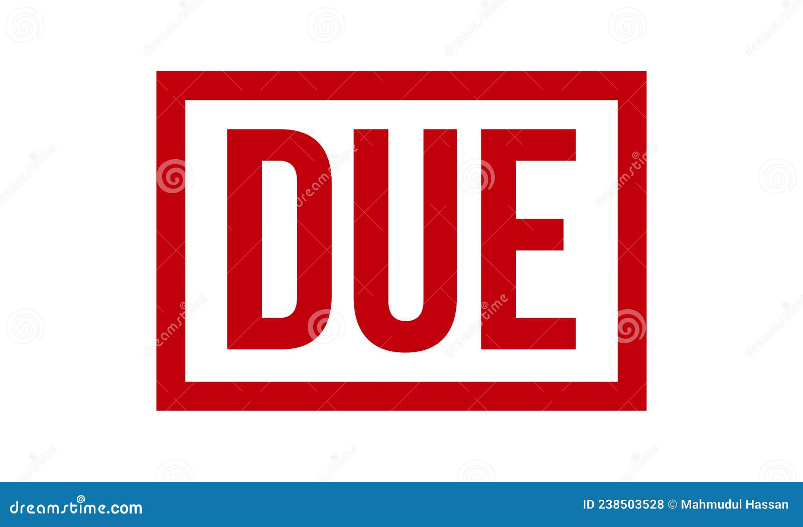 Due Rubber Stamp. Due Grunge Stamp Seal Vector Illustration Stock ...