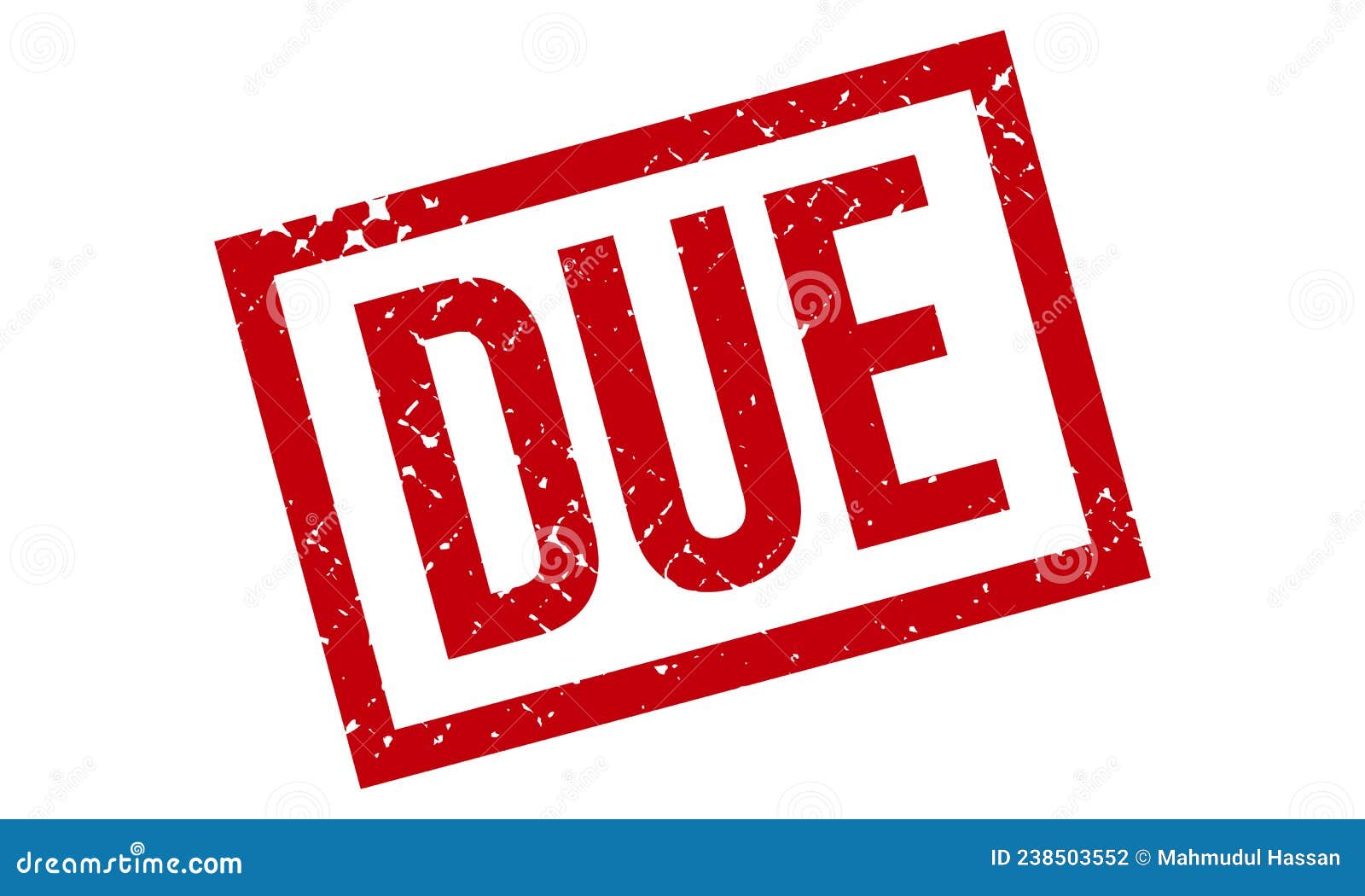 Due Rubber Stamp. Due Grunge Stamp Seal Vector Illustration Stock ...