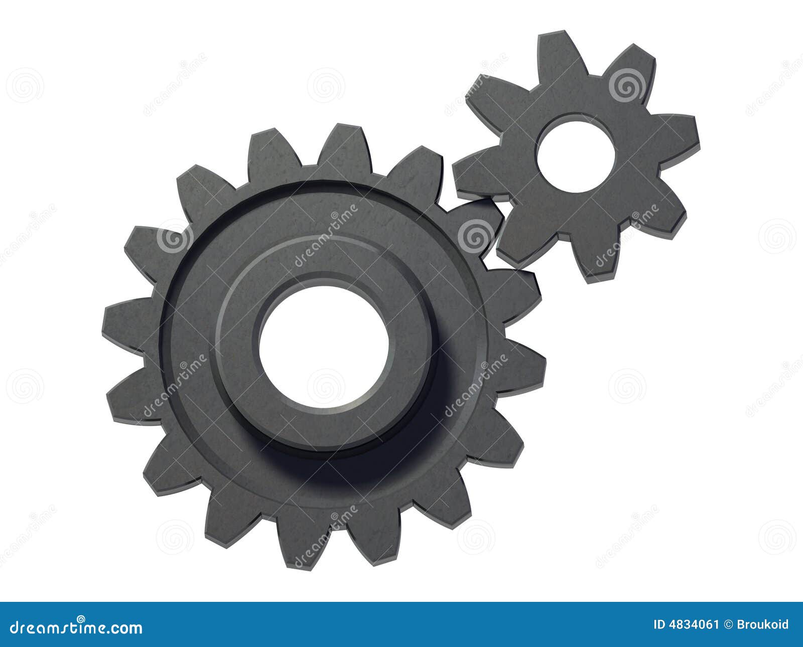 Due ruote dentate immagine stock. Immagine di girata, rotella - 4834061