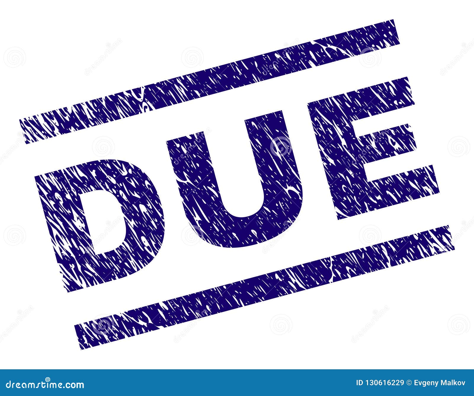 Scratched Textured DUE Stamp Seal Stock Vector - Illustration of seal ...